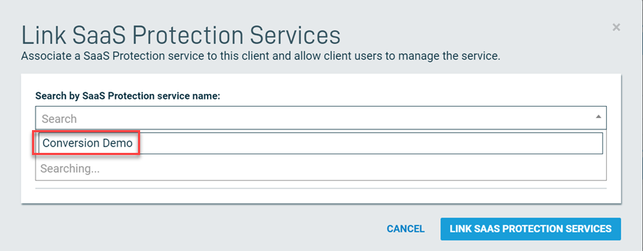 Linking SaaS Protection services