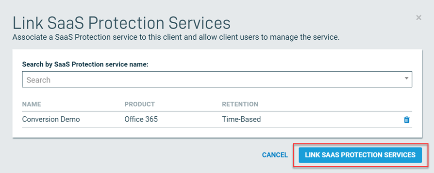 Linking SaaS Protection services